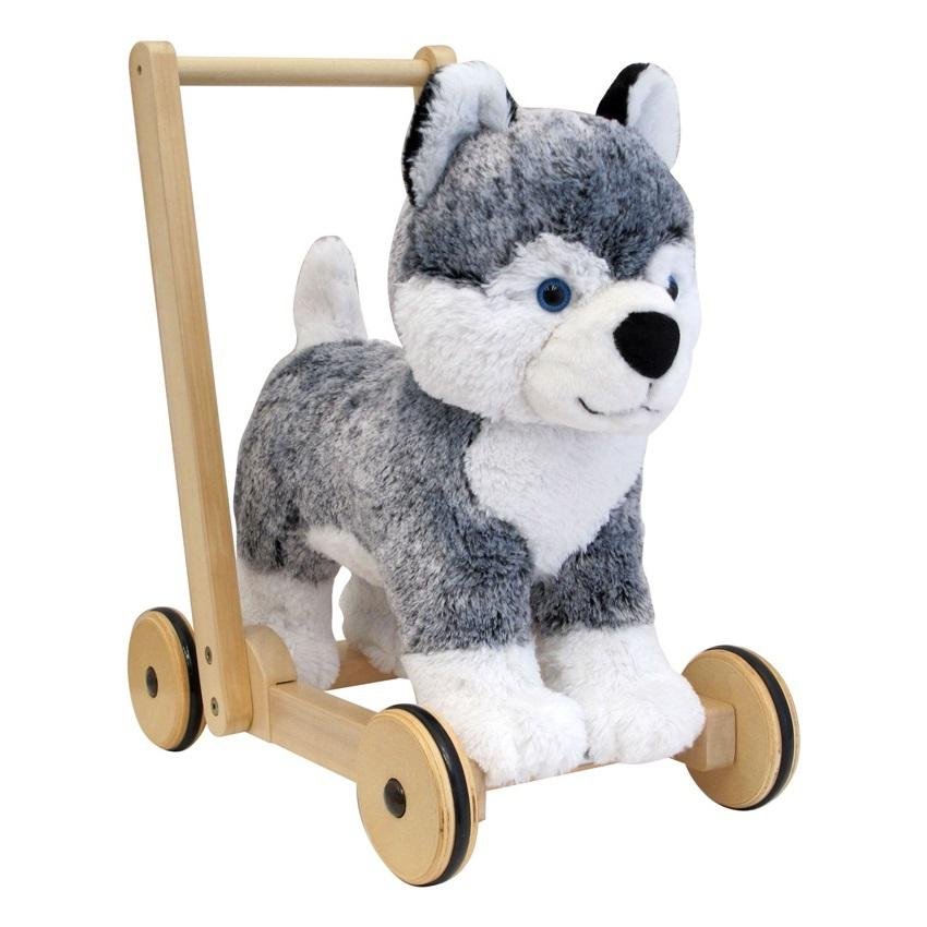 Mishka the Husky Dog Push Along Toy – Chic Petit